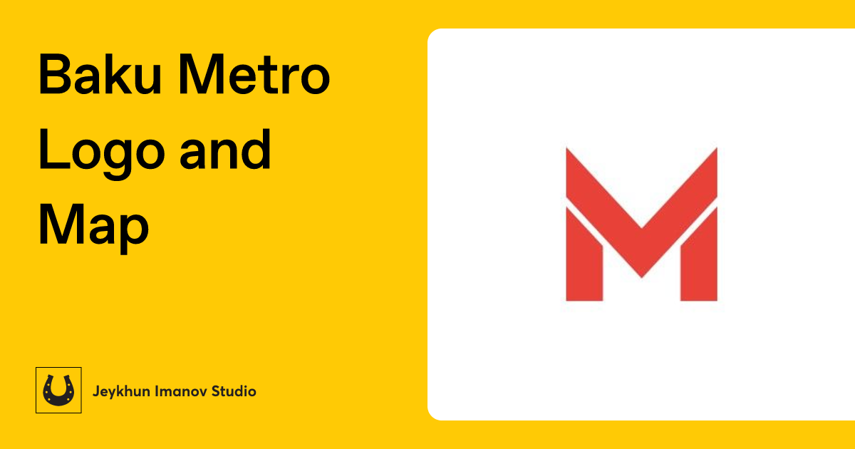 Baku Metro Logo and Map