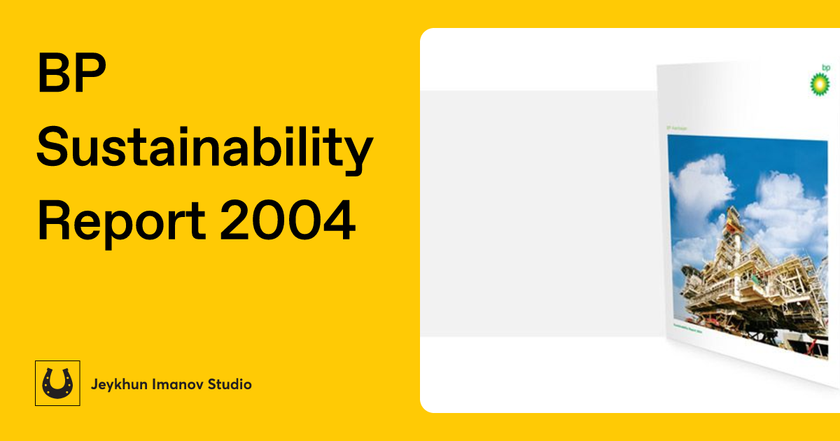 BP Sustainability Report 2004