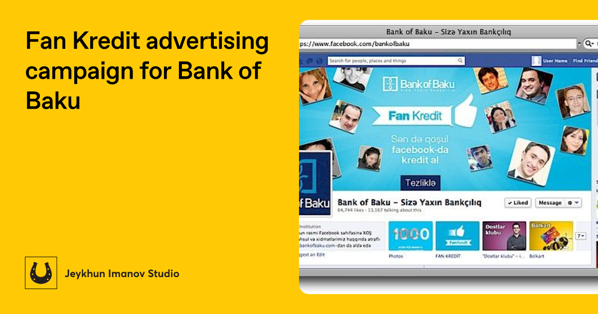 Fan Kredit advertising campaign for Bank of Baku