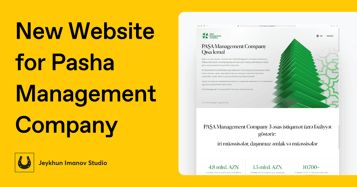 New Website for Pasha Management Company