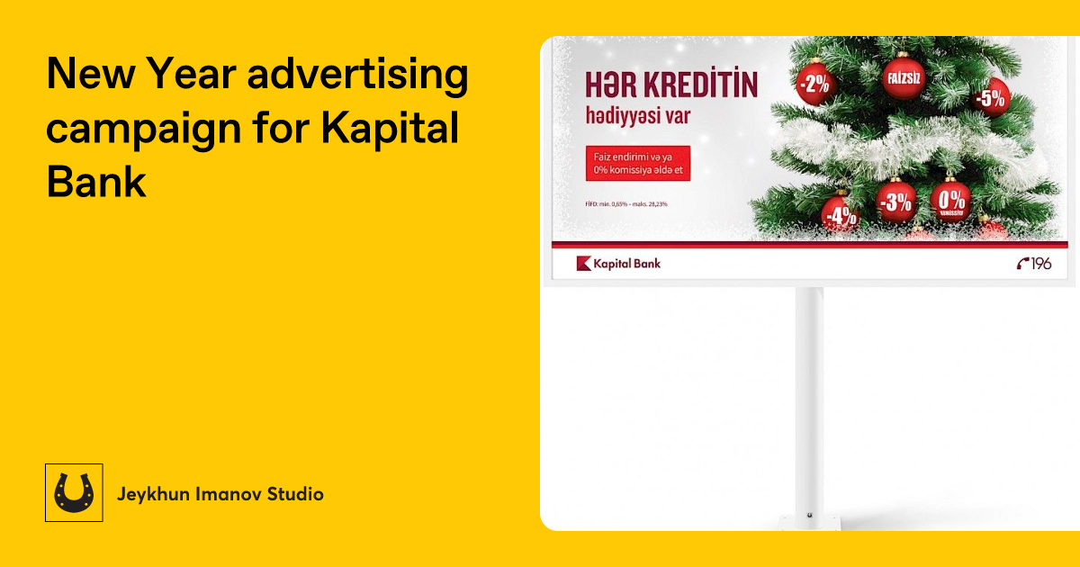 New Year advertising campaign for Kapital Bank