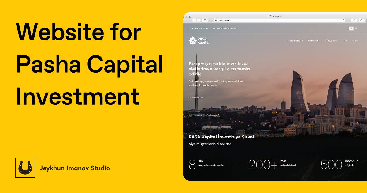 Website for Pasha Capital Investment