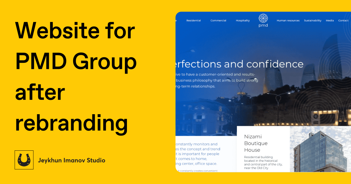 Website for PMD Group after rebranding